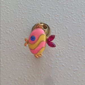 Jewelry | Pin Kissing Fish Tac Back In Pink And Yellow | Poshmark